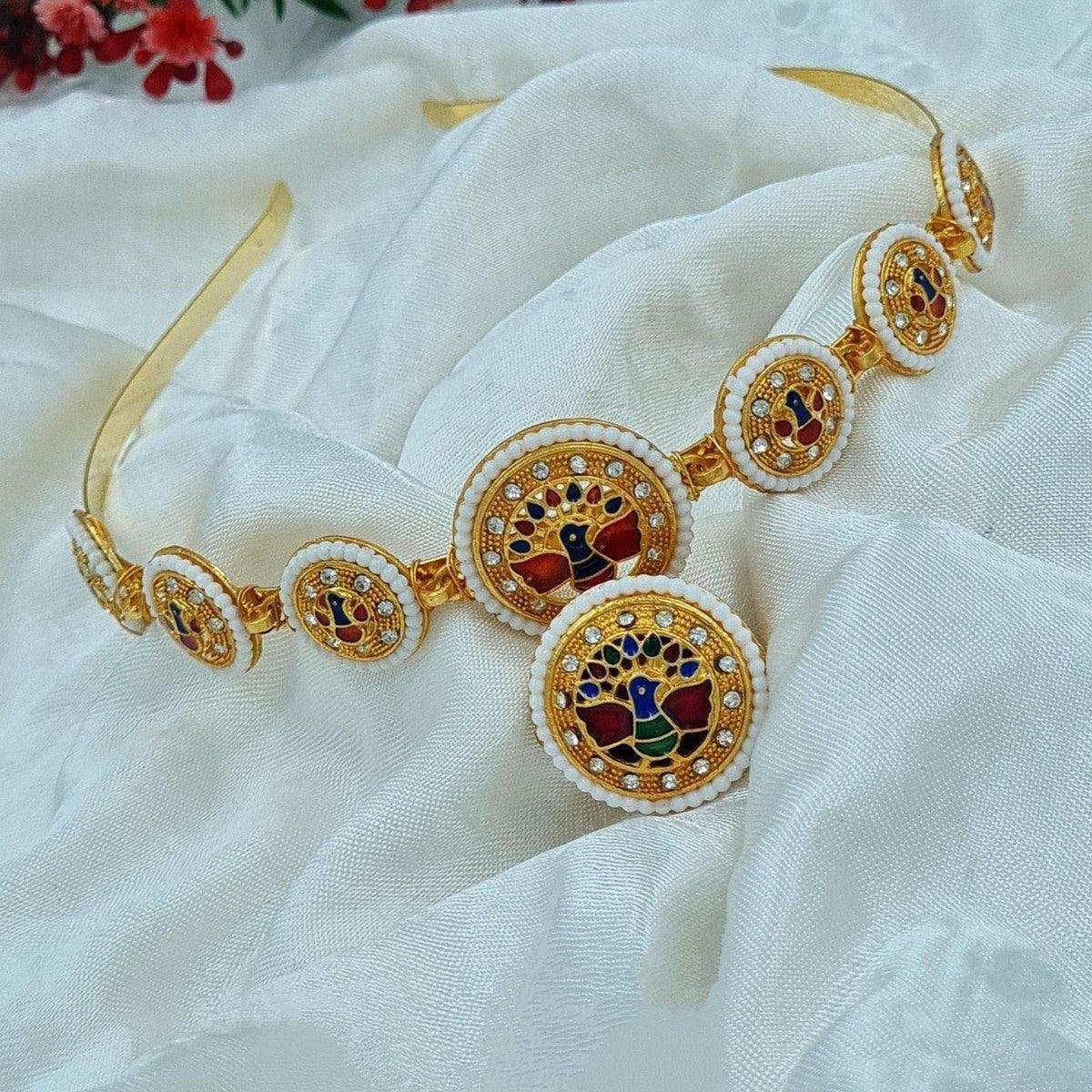 priyangkrita-by-freekart-hair-band-alloy-adjustable-kundan-rajputi ...